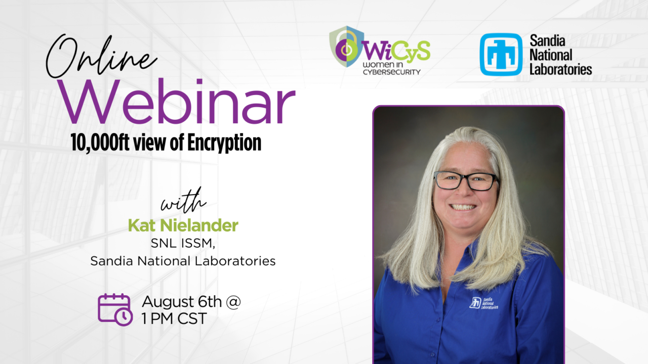 Webinar | 10,000ft View of Encryption | WiCyS - Women in Cybersecurity