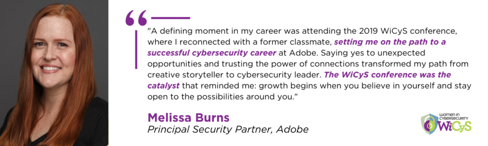 WiCyS Stories: Melissa Burns’s Unscripted Journey into Cybersecurity ...
